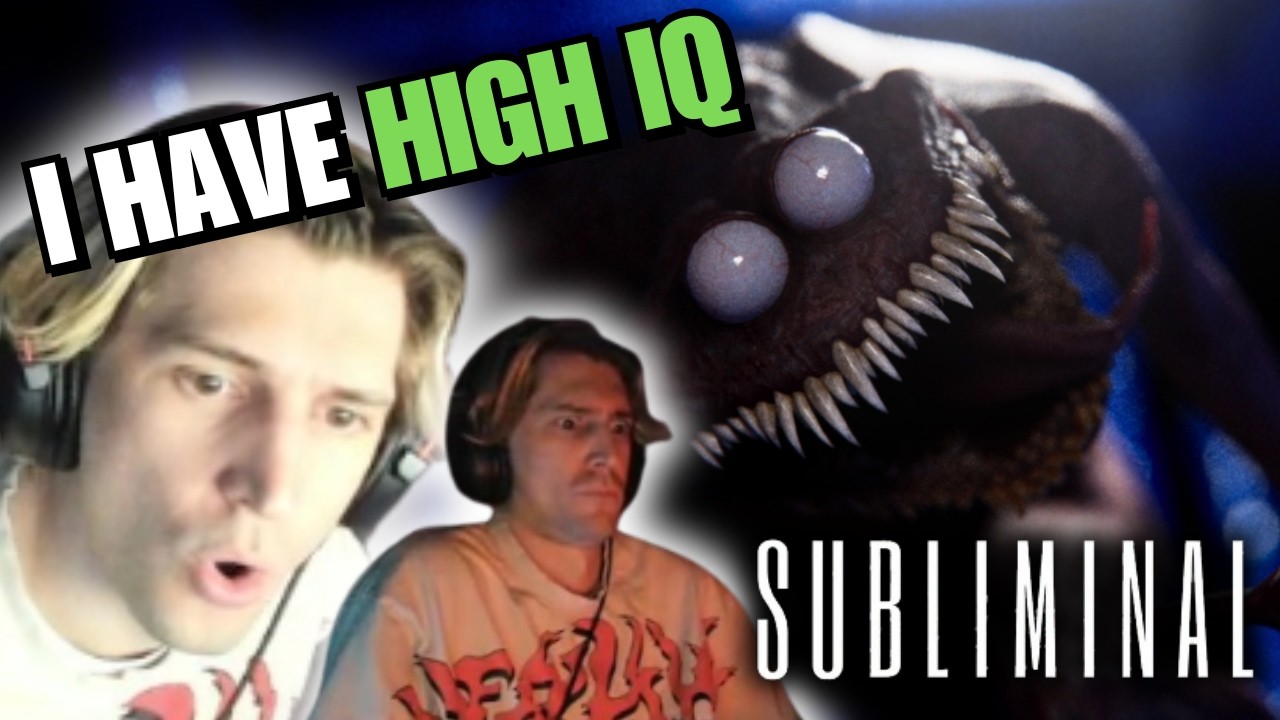 xQc's IQ is "TOO HIGH" in Subliminal (Horror Puzzle Game) - YouTube