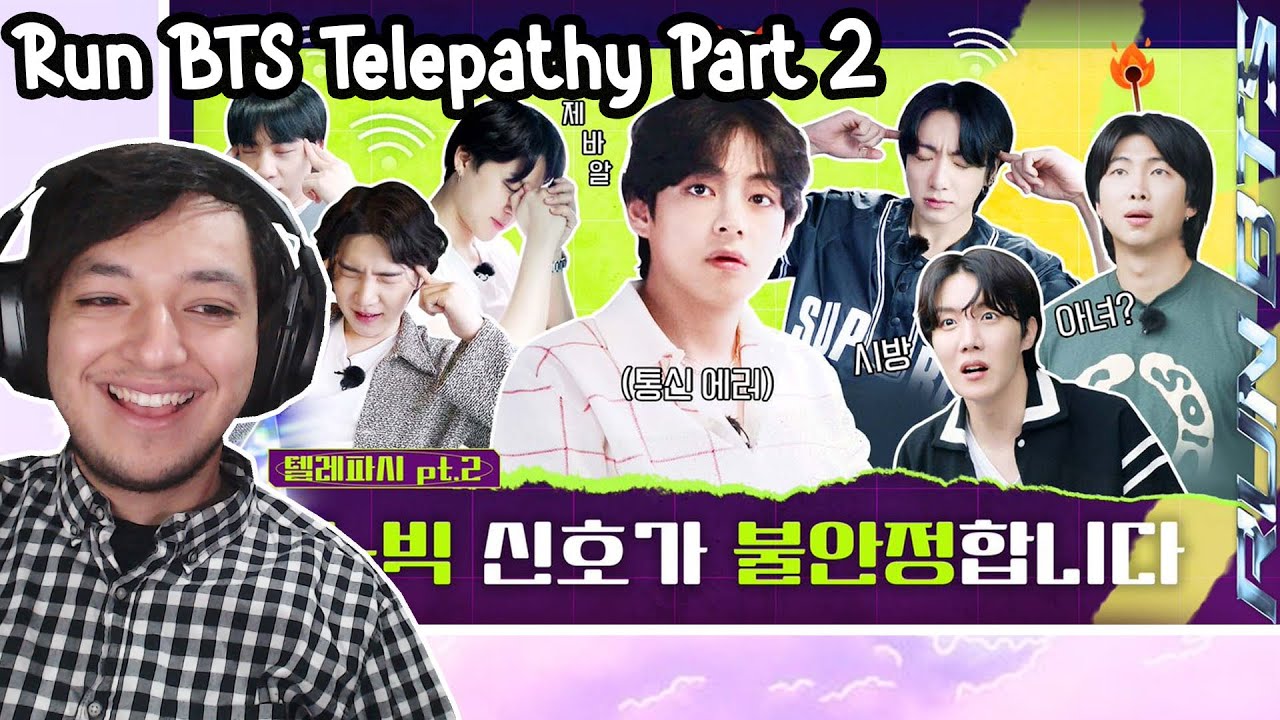 Run BTS Special Episode Telepathy Part 2 - Reaction - YouTube