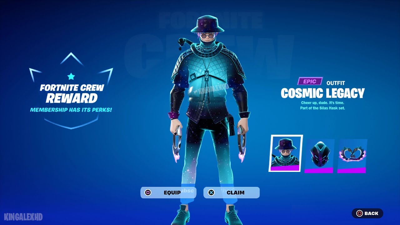 How To Get Silas Hesk Crew Legacy Set Pack FREE In Fortnite! (Unlocked Cosmic, Rimebound Legacy ...