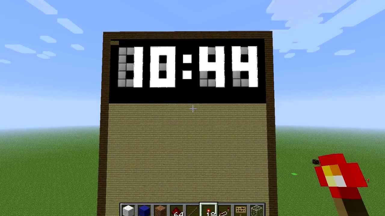 tutorial reloj digital minecraft - capitulo 1 - pr - YouTube