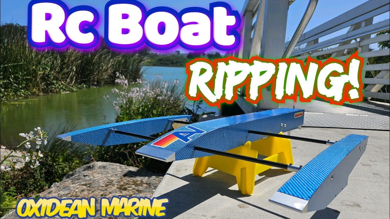 SCORPION CARBON FIBER RIGGER RC BOAT RIPPING! SUPER HARD! - YouTube