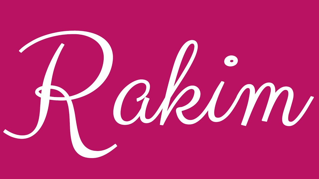 Learn how to Write the Name Rakim Signature Style in Cursive Writing ...