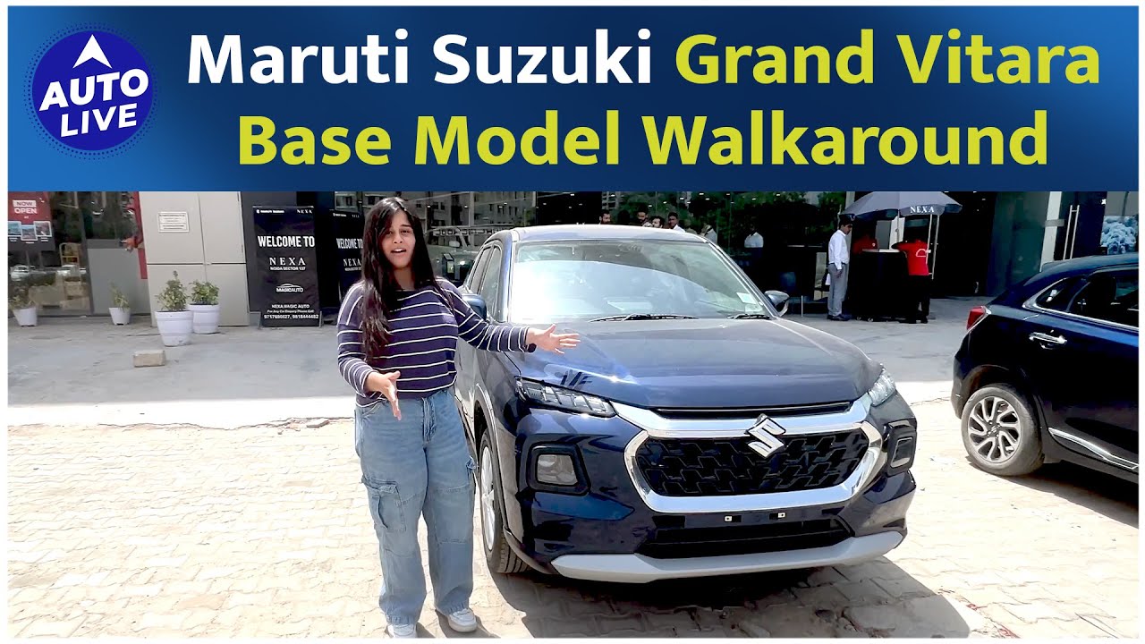 Maruti Suzuki Grand Vitara Base Model walkaround | Auto Live - YouTube