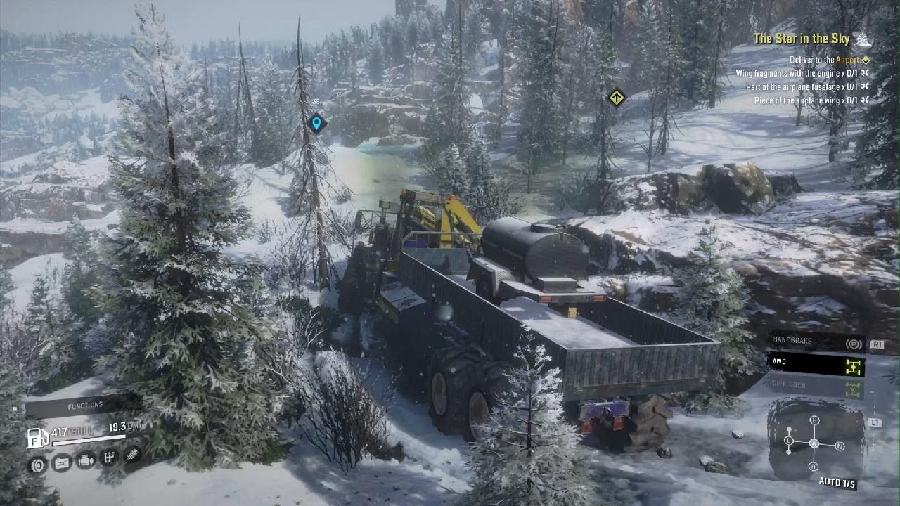 SnowRunner - Imandra, The Star in the Sky. Transporting the Plane Wreck ...