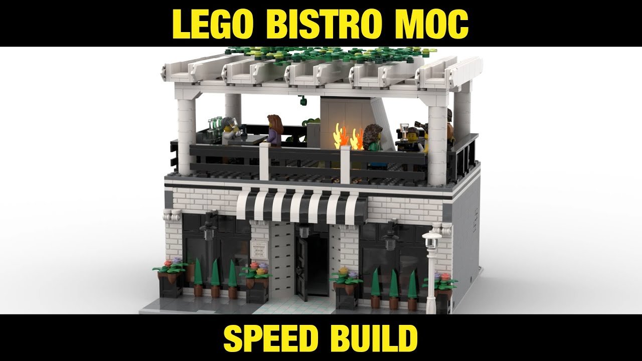 LEGO Speed Build - Bistro MOC - YouTube
