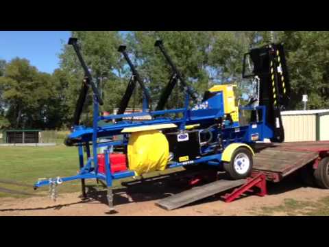 DYNA SC-14 Firewood Processor Unload - YouTube