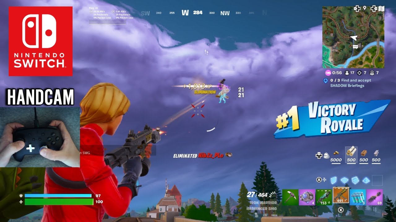 Fortnite Nintendo Switch Win Gameplay with Handcam | PowerA Enhanced ...
