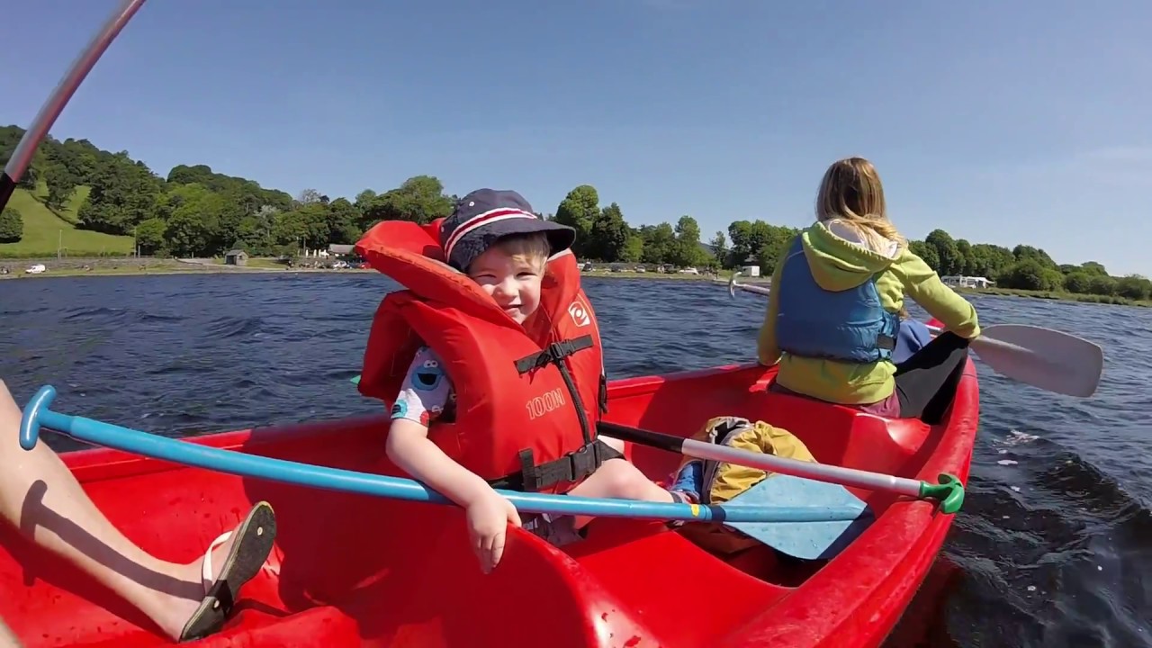 Family Canoeing on Bala Lake, North Wales - YouTube