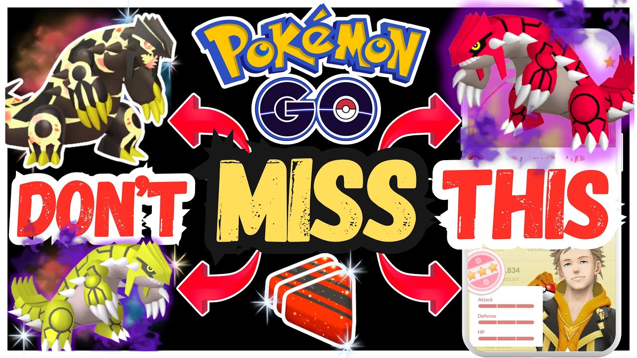 You *CAN'T MISS* Shadow Groudon Raid Weekend - Pokemon GO - YouTube