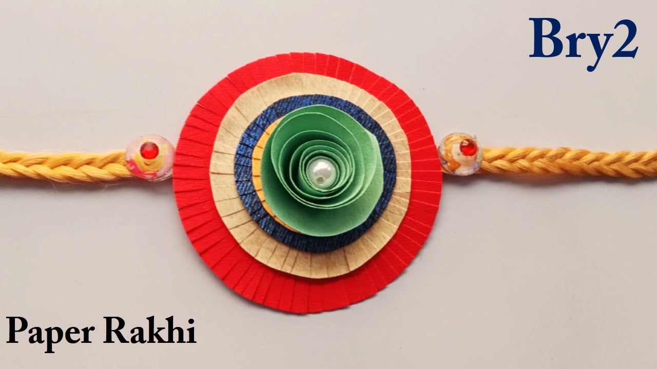 DIy: how to make Rakhi with paper * homemade/handmade Rakhi ...