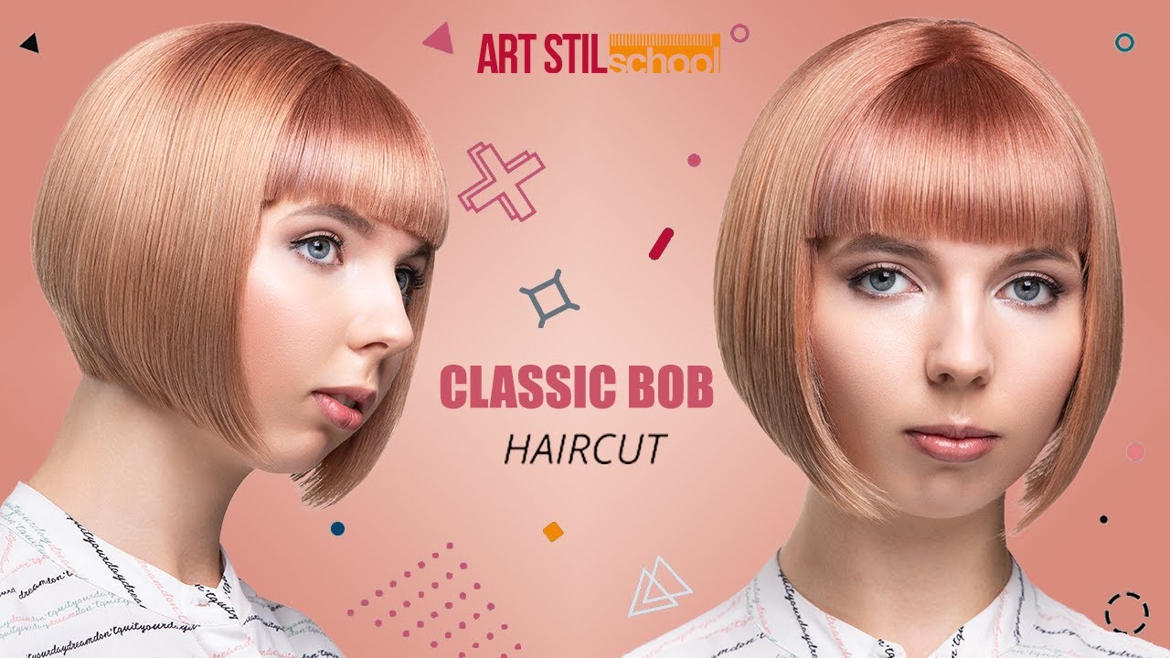 Classic bob haircut - YouTube