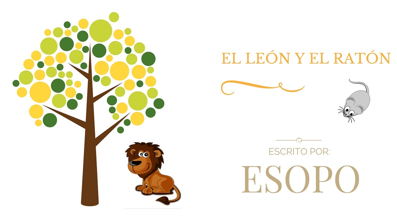 Fabulas De Esopo - El León Y El Ratón - Audiolibros - YouTube