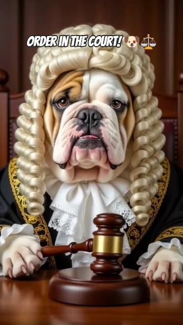 The Judge Bulldog 👨‍⚖️🐶 | Justice Served with Style - YouTube