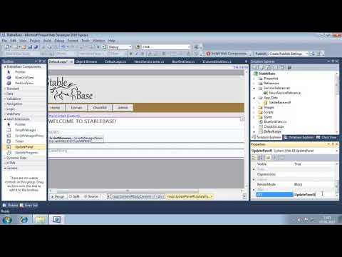 Learn ASP.NET 4.0 Expert Skills Lesson 8-3: Create ScriptManager and UpdatePanel controls - YouTube