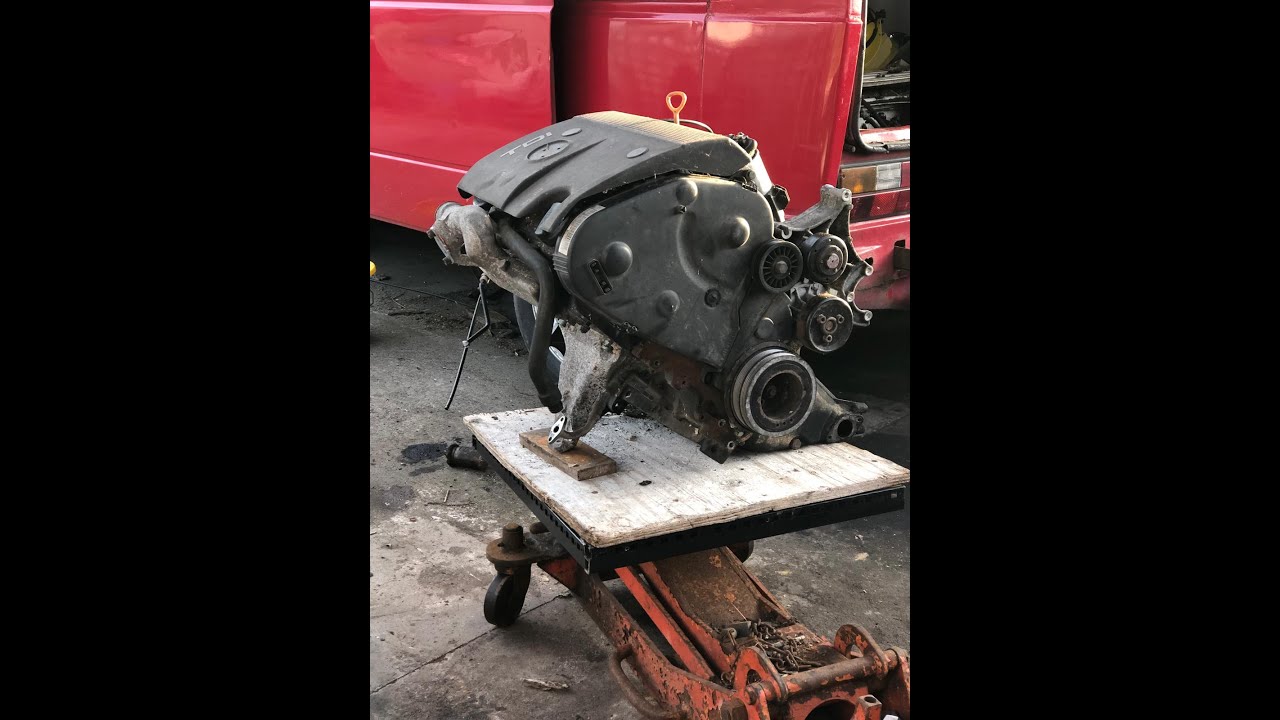 T25/T3 1.9TDI Conversion Pt1, Engine & gearbox mounts and install - YouTube