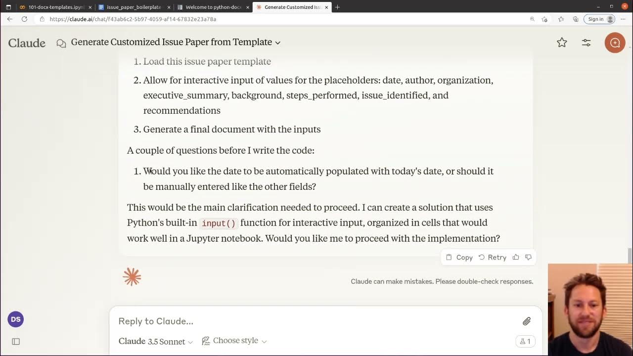 [101] Automate Word Documents with AI and Python | Create Professional Reports in Seconds - YouTube