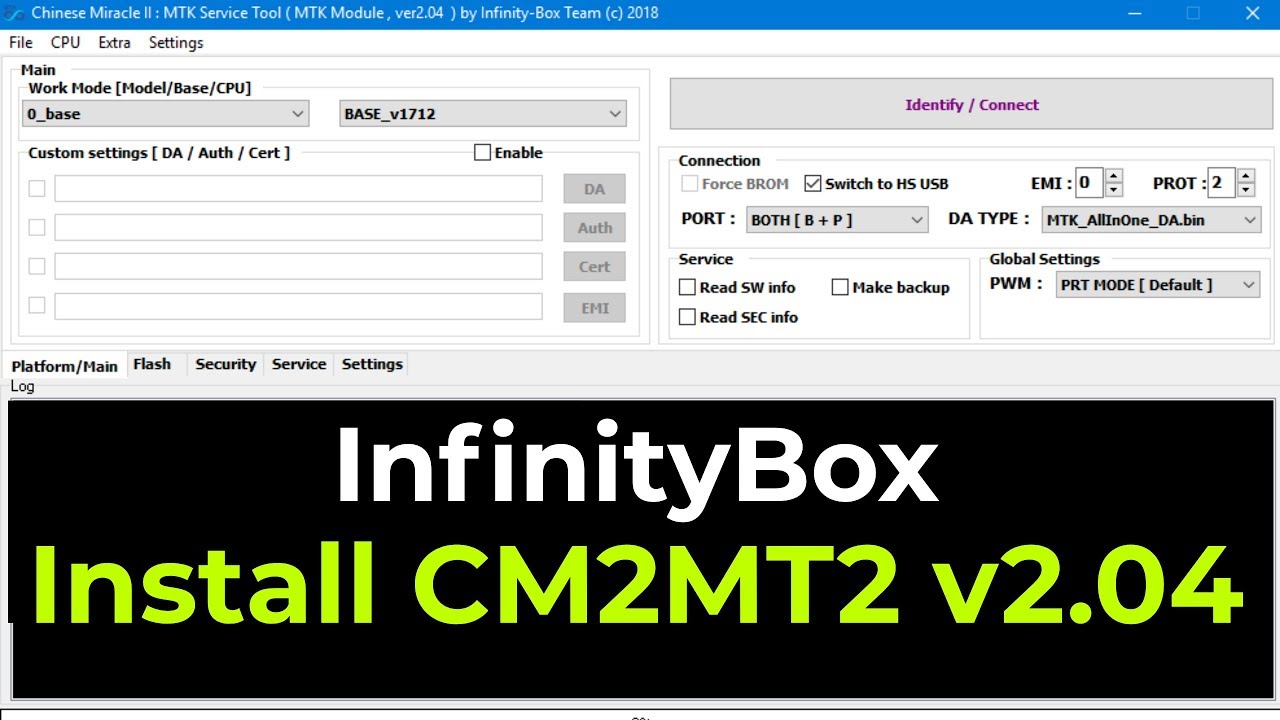 InfinityBox install CM2MT2 v2.04 - YouTube