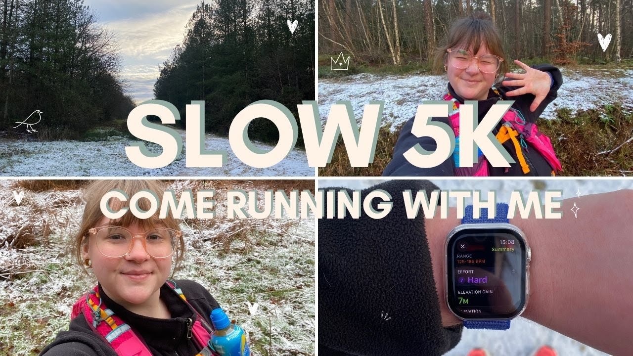 Unfit SLOW beginner 5K! | Realistic run with me! - YouTube