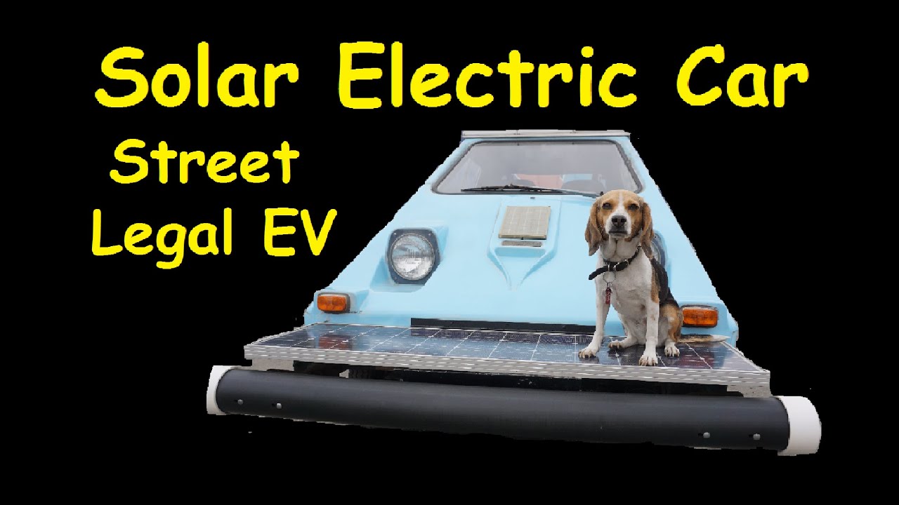 EV Electric Vehicle Solar Hybrid Micro Car Citicar Interior Video - YouTube