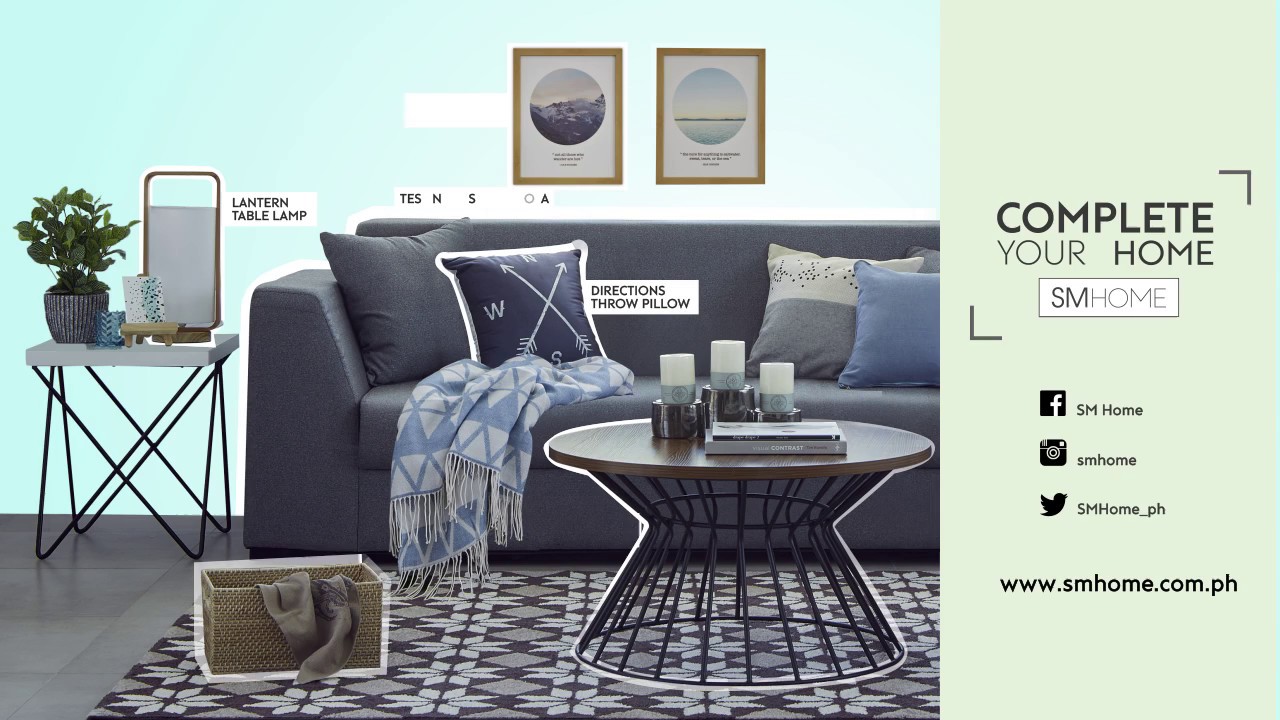 Complete Your Home With SM Home: Living Room - YouTube