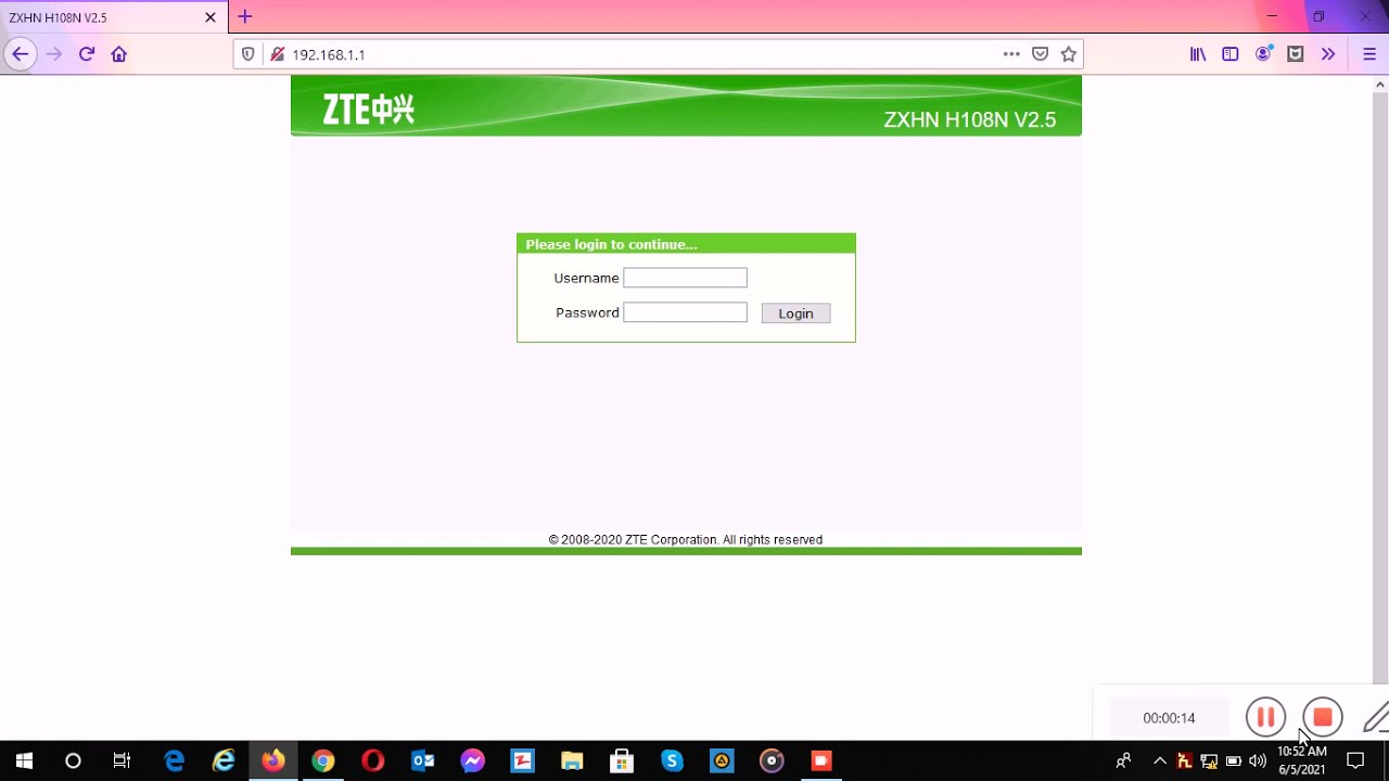 how to configure ethiotele ZTE H108N Data configuration - YouTube