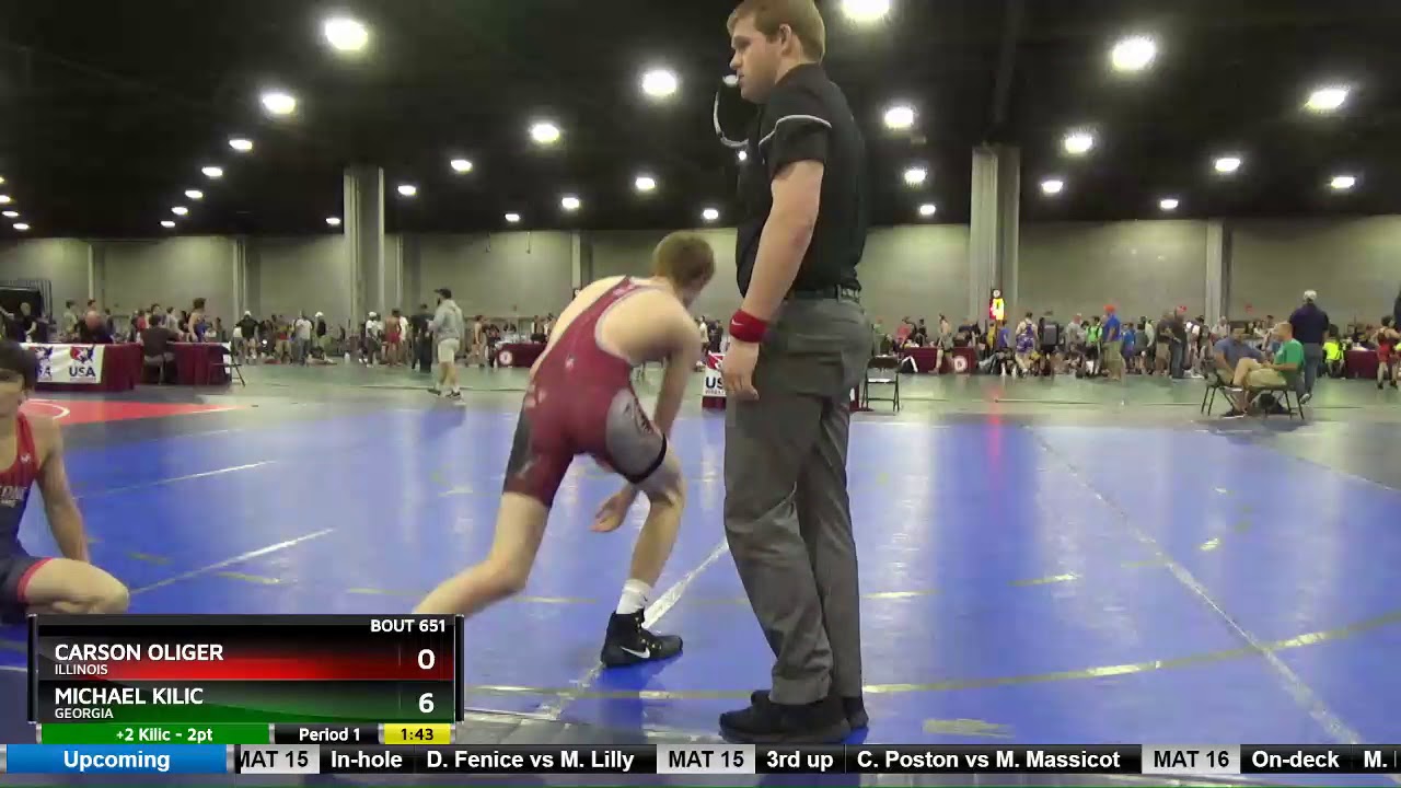 Cadet Men 120 Carson Oliger Illinois Vs Michael Kilic Georgia - YouTube
