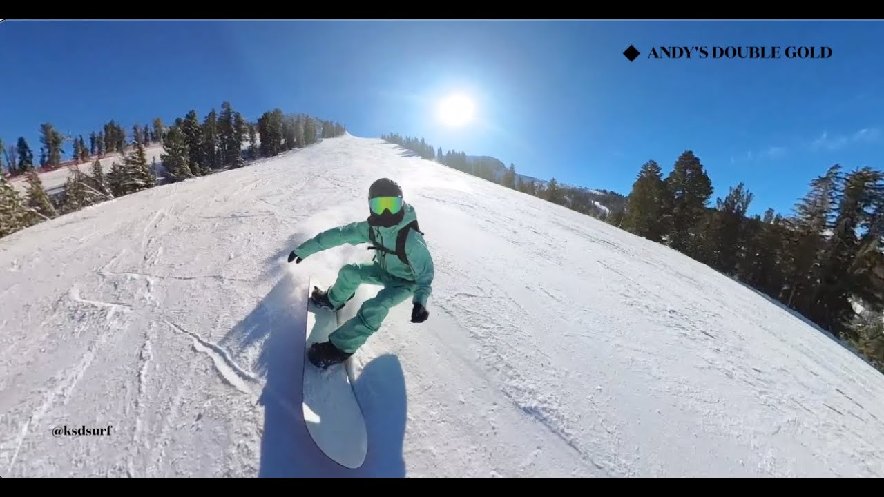 Precision Carves on ⬥ Andy’s Double Gold Trail at Mammoth Mt. 🏂🏔️ - YouTube