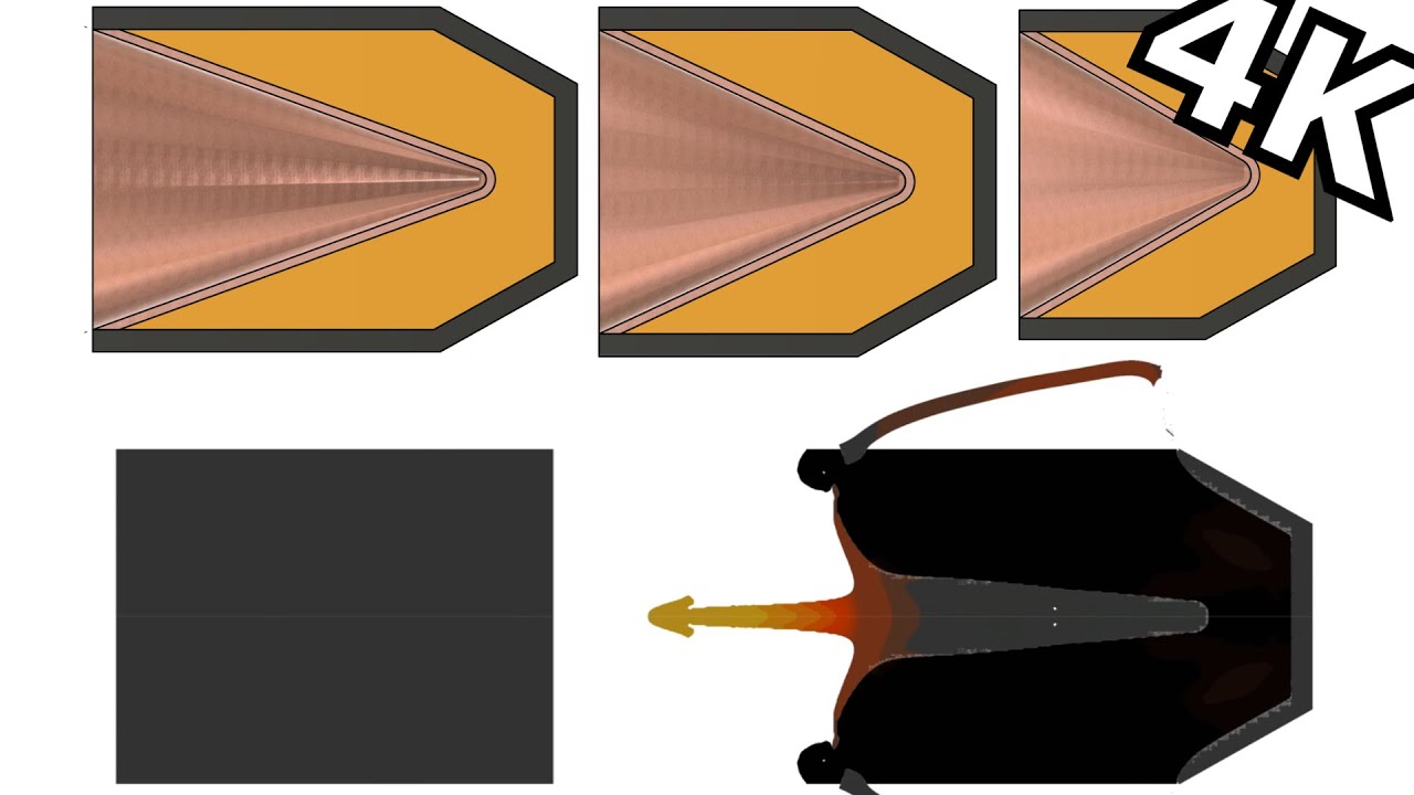 Shaped Charge Liner Angle Comparison Shaped Charge In 4K Resolution