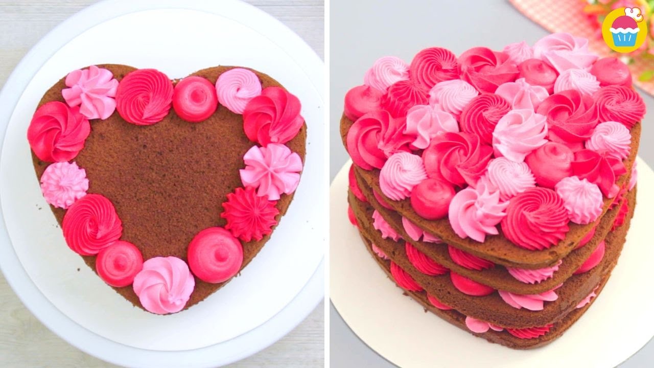 DeliWow | ESPECIAL TARTA DE CORAZÓN 💘 TÉCNICAS DE DECORACIÓN DE TARTA ...