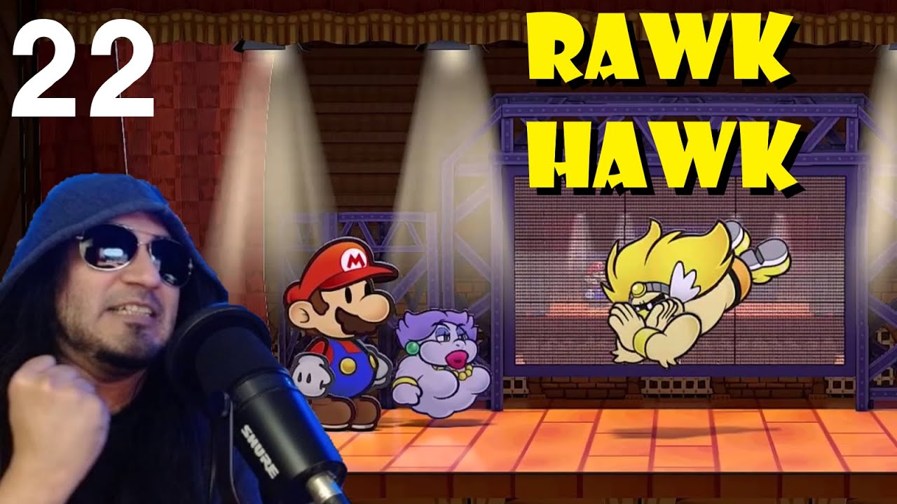 Champion Rawk Hawk [PART 22] Paper Mario TTYD - YouTube