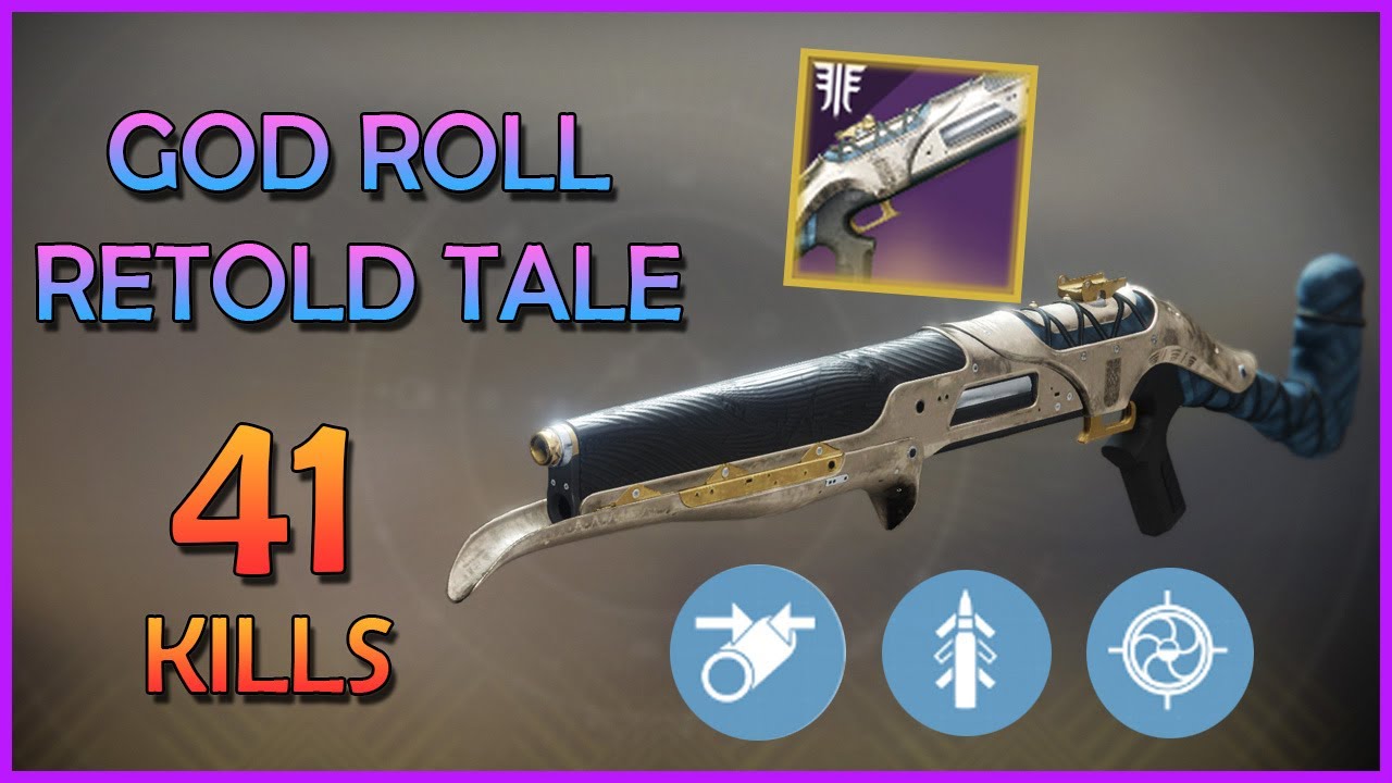 Trying out my God Roll Retold Tale Shotgun! | Destiny 2 Sentinel Bubble ...