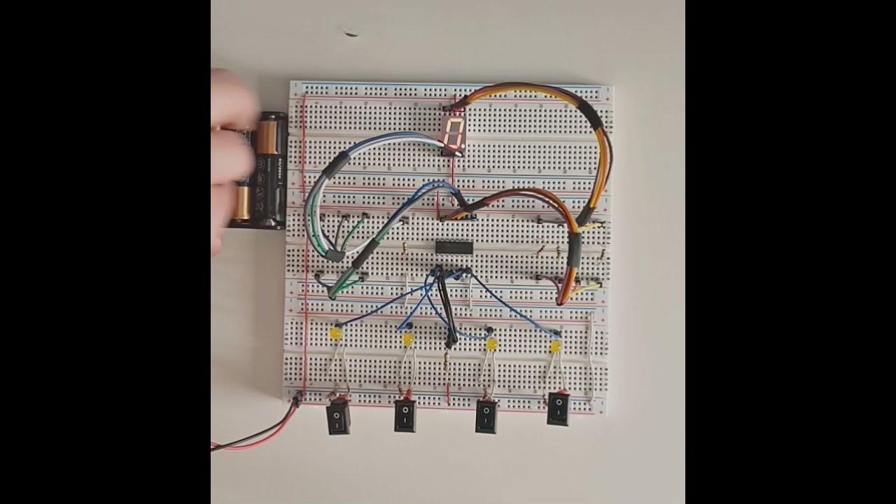 Decoder-driven 7-Segment Display (SN74LS47N) - YouTube