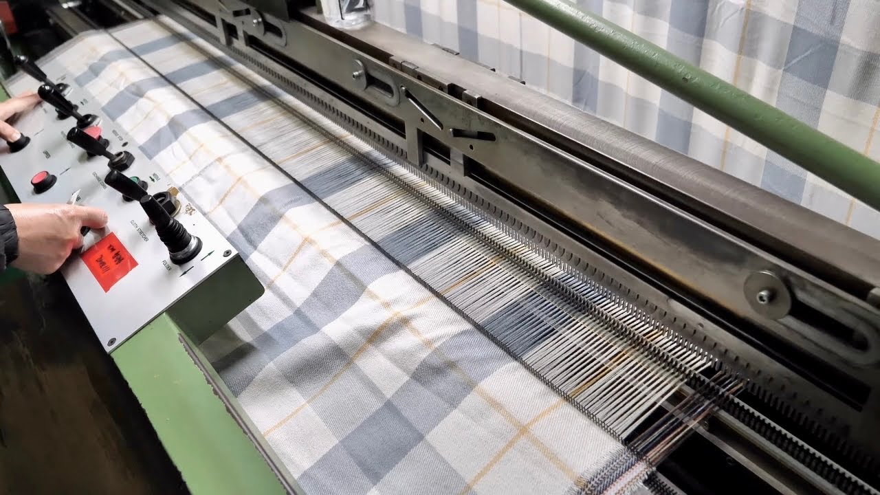 Amazing scarf production process. The only scarf factory in Korea - YouTube