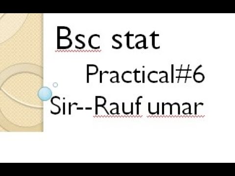 bsc stat practical no 6/bsc practicals/bsc statistics practicals/statby ...