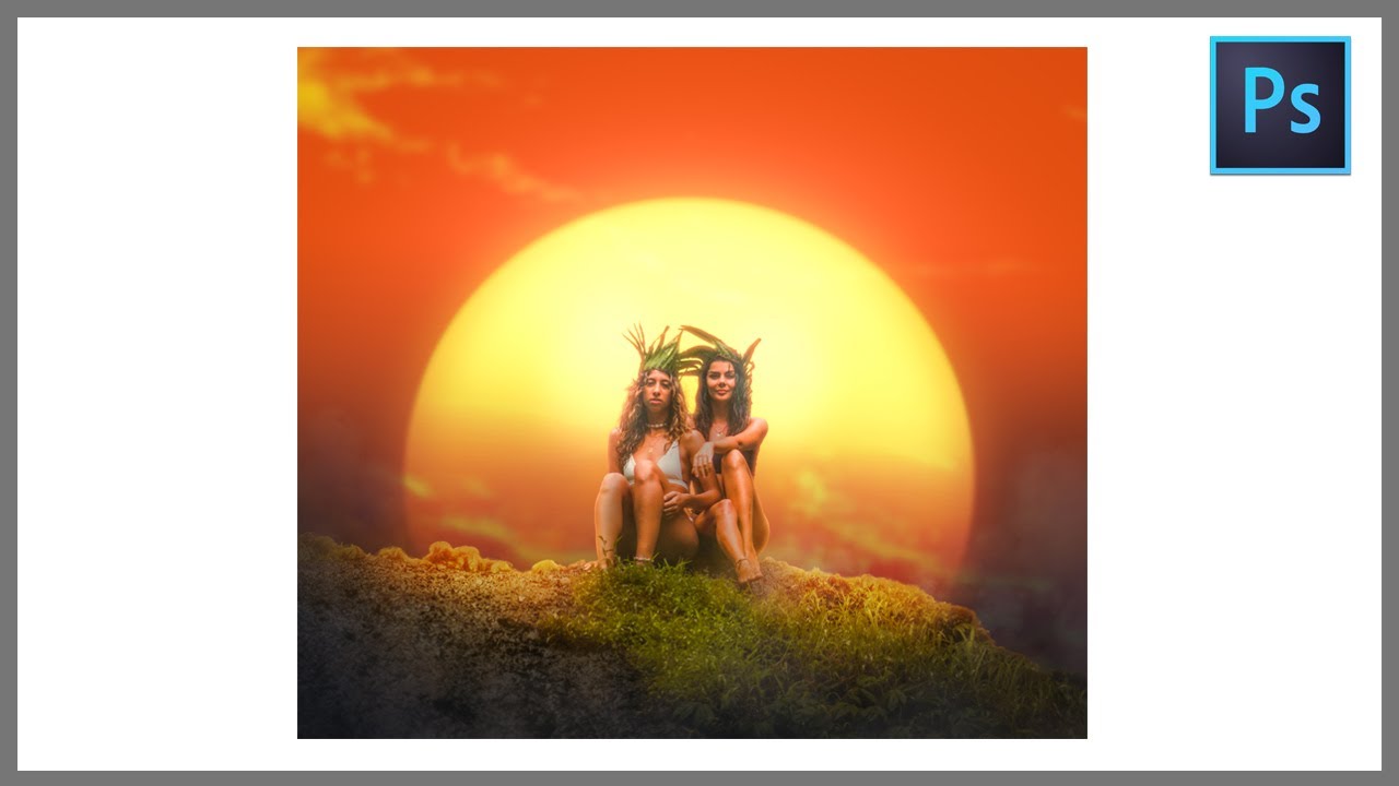 [ Photoshop Manipulation ] Sunset Girls - Photo editing - YouTube