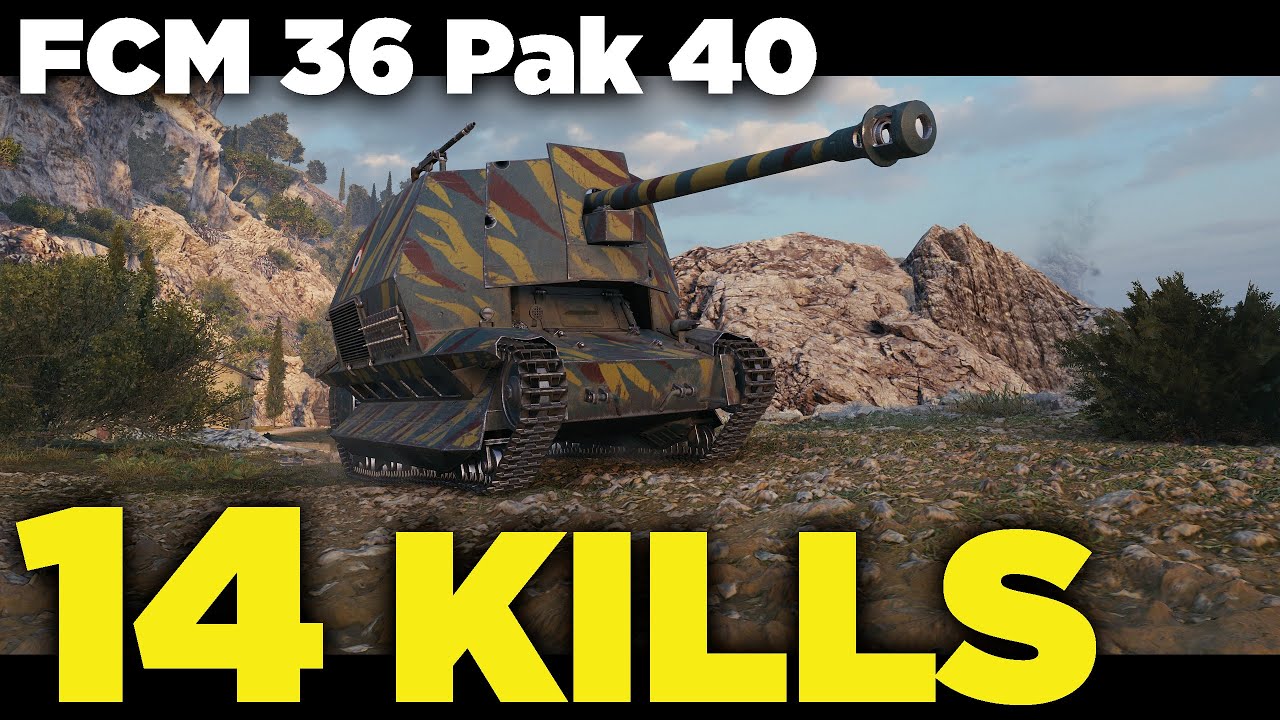 FCM 36 Pak 40 || 14 KILLS | 2,9K Damage || World of Tanks - YouTube
