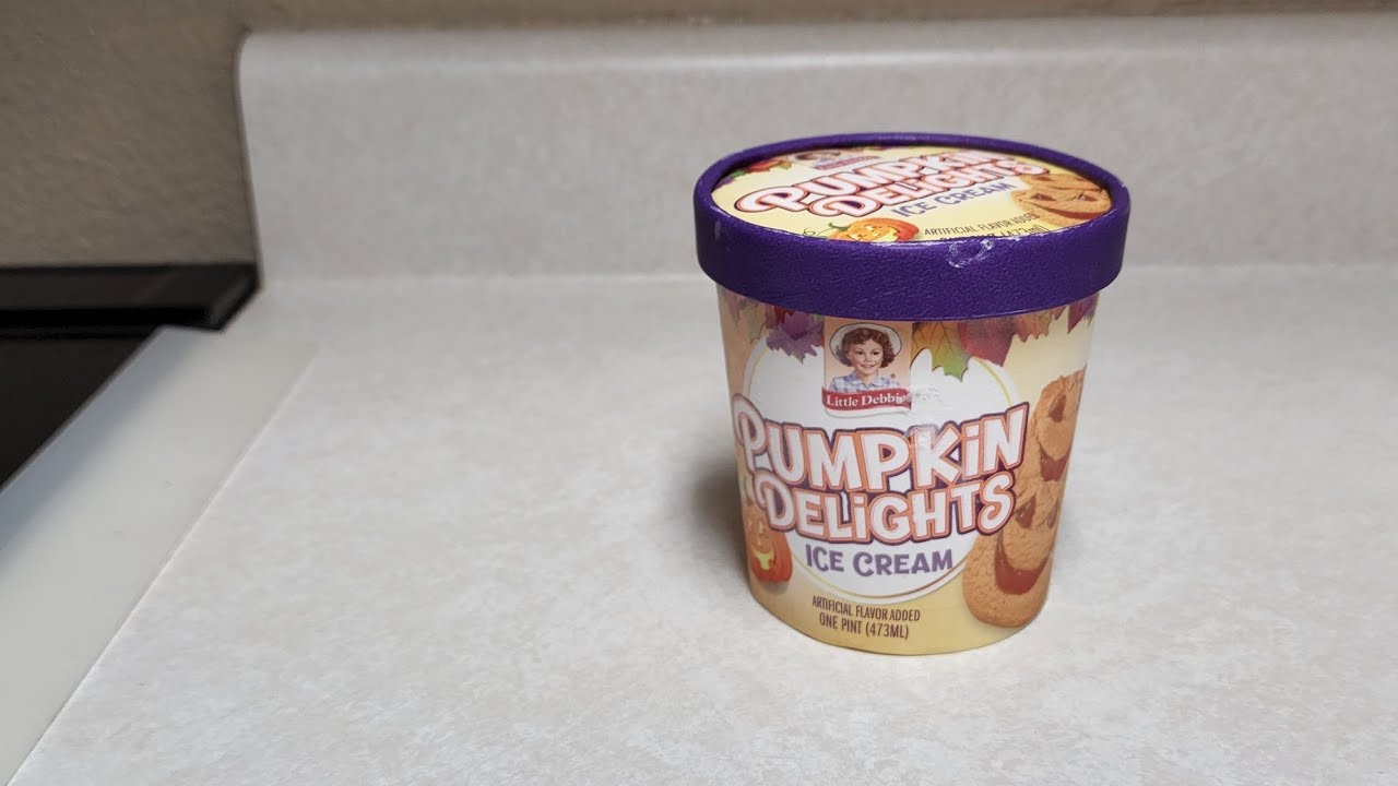 new little Debbie pumpkin delights ice cream - YouTube