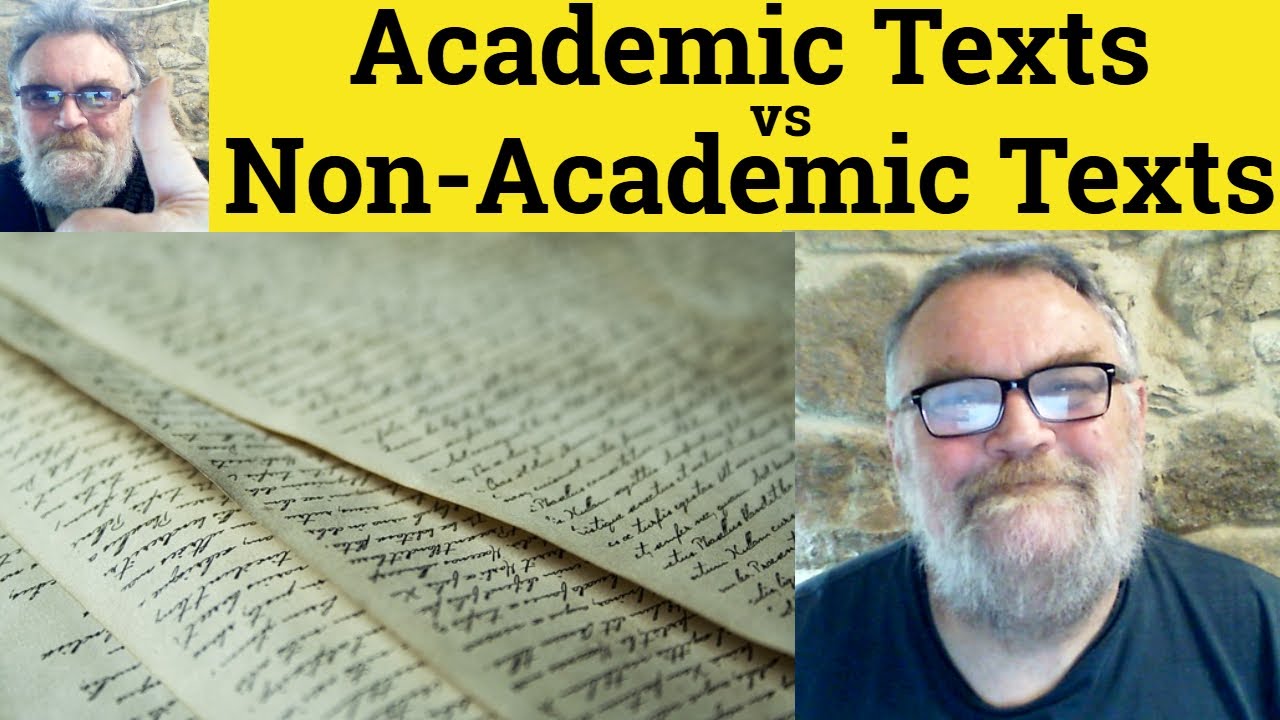 😎 Academic Texts vs Non-Academic Texts Difference Between Academic ...