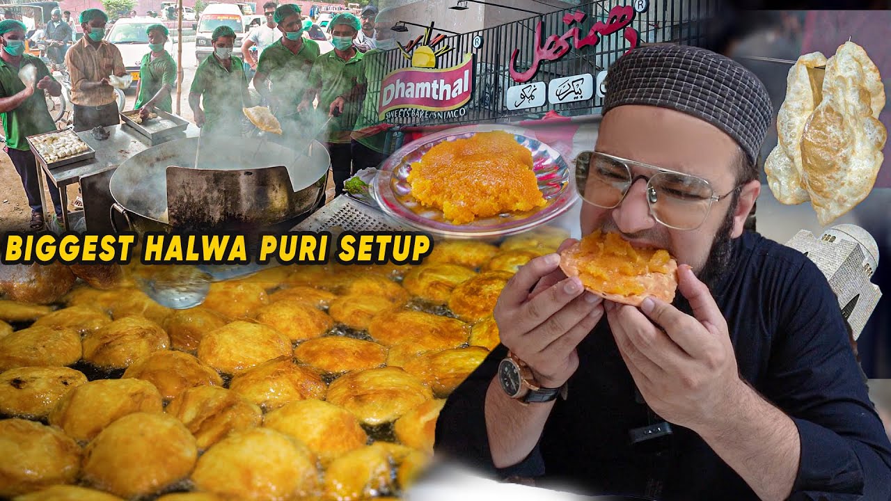 MOST POPULAR BREAKFAST OF KARACHI | DHAMTHAL SWEETS | HIDDEN FOOD IN ...