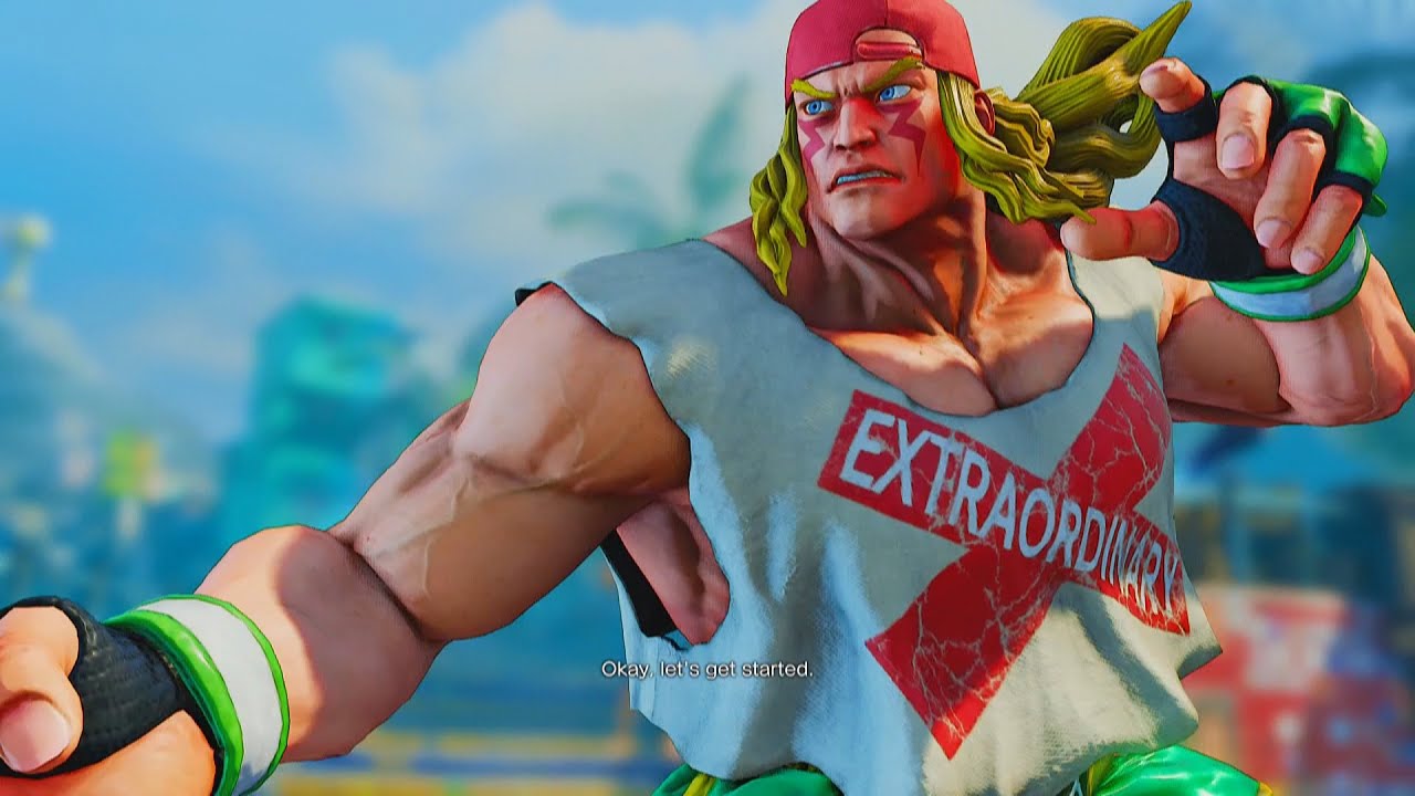 Street Fighter 5 DLC ALEX : Alternate Costume SFV - YouTube
