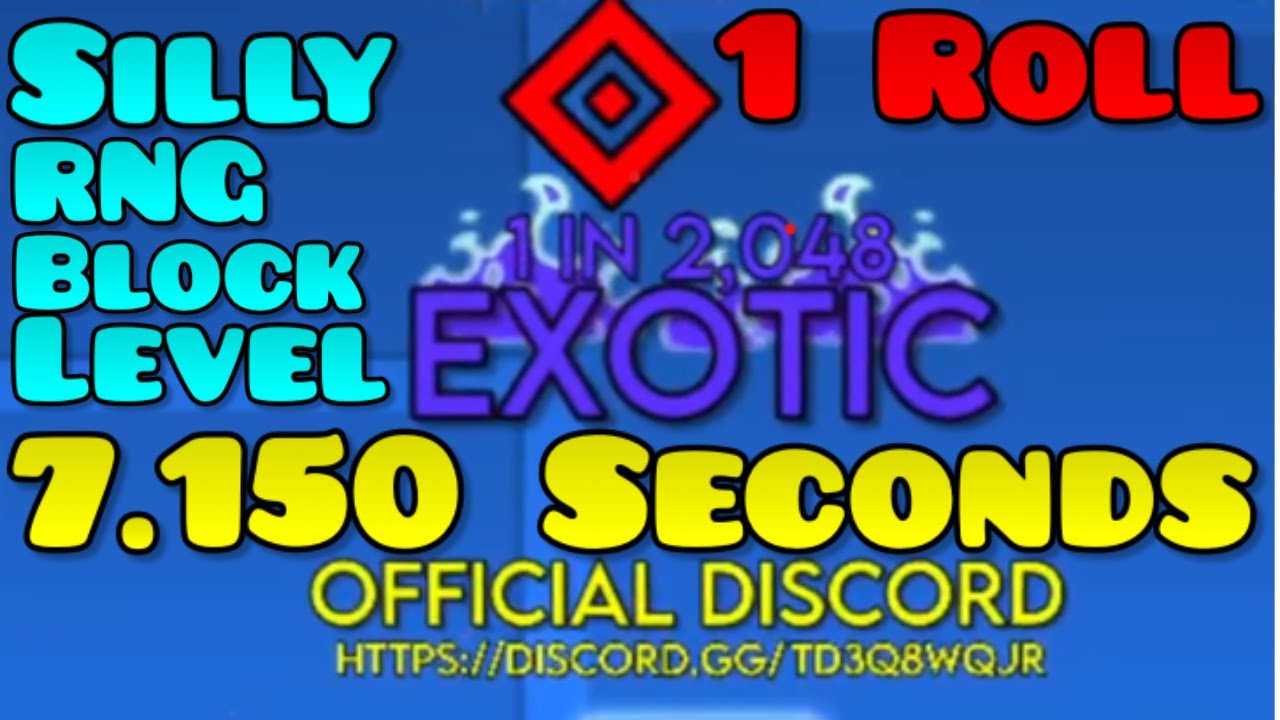 Silly RNG Block Level in 7.150 Seconds - YouTube