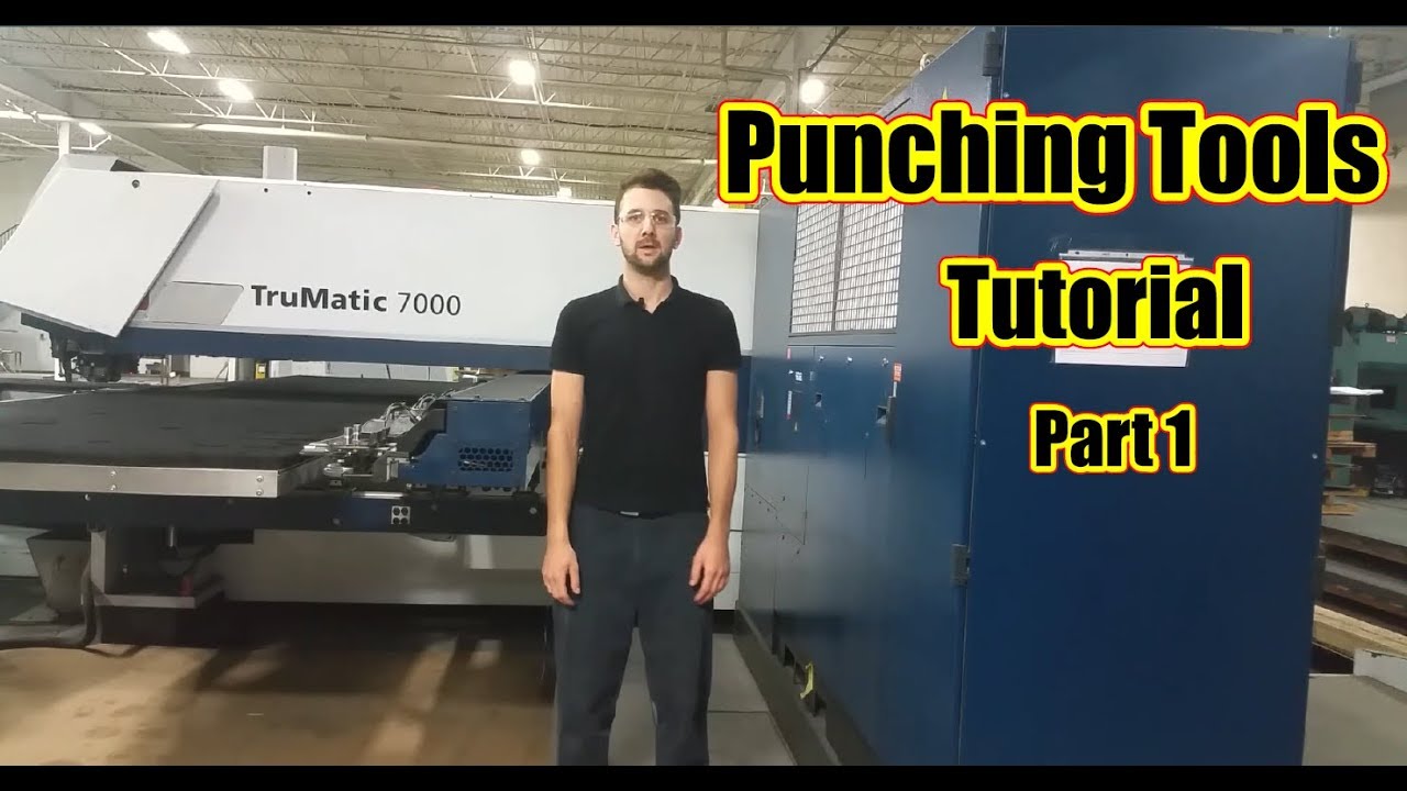 Punching tools setup for Trumpf Trumatic punch press machines - YouTube