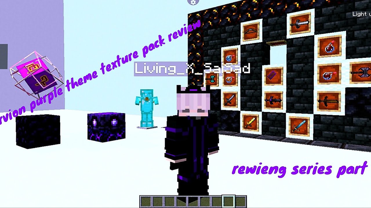 marvion purple theme texture pack review #minecraft #texturepack # ...