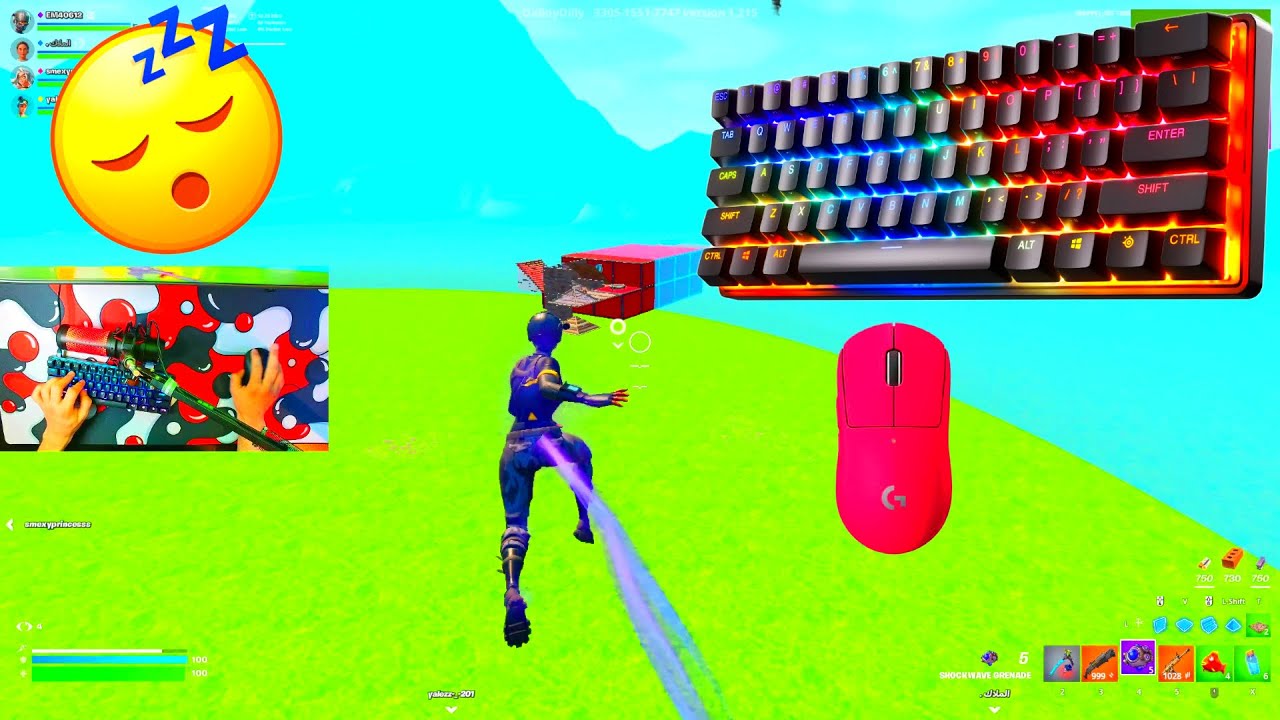 [4HR]Steelseries Apex Pro Mini ASMR Chill Fortnite🤩Keyboard Sounds ASMR ...