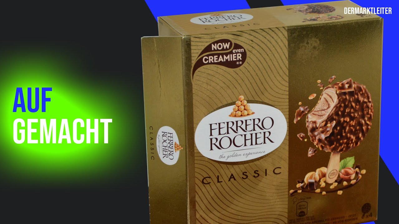 Aufgemacht und angebissen: Ferrero Rocher Eis am Stiel - YouTube