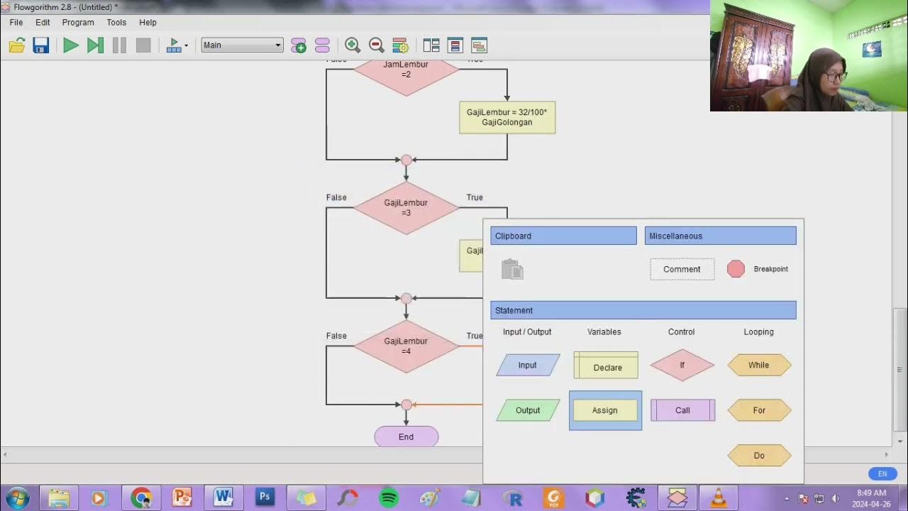 TUGAS 1 ALGORITMA DAN PEMROGRAMAN MSIM4203 - YouTube