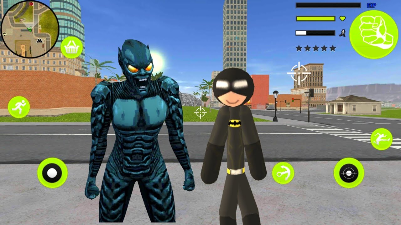 Süper Kahraman Batman Oyunu - Bat Stickman #1 - Android Gameplay 😍🕸️🕸️ ...