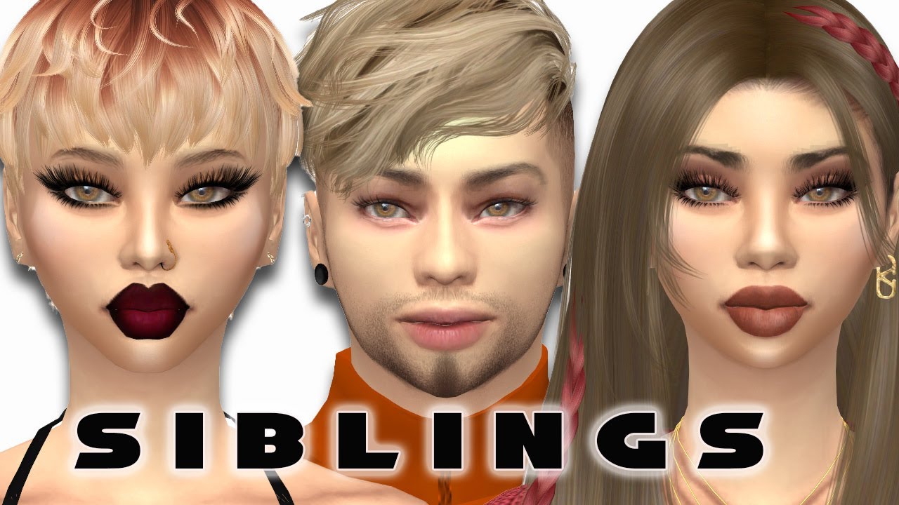 Siblings - SIMS 4 CAS - CC Folder and Sim Download - YouTube