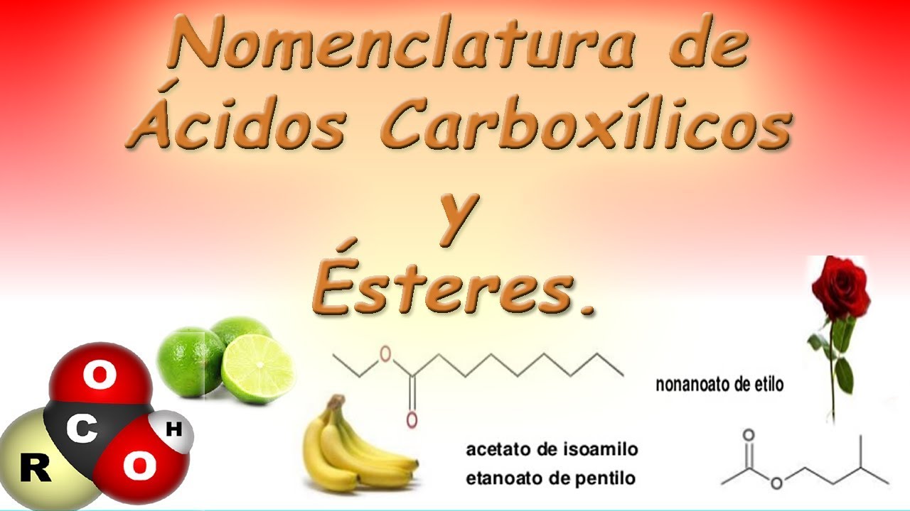 Nomenclatura de ácidos carboxílicos y ésteres - YouTube