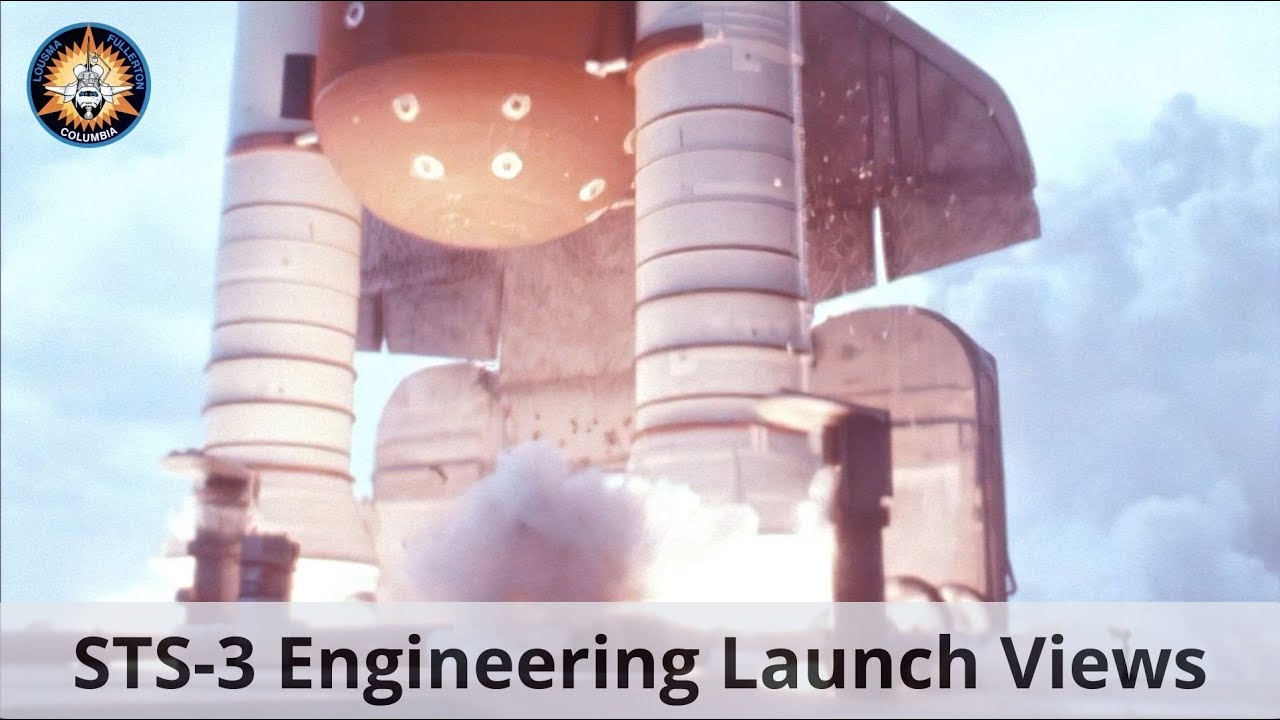 Space Shuttle Engineering Slow Motion Launch Views | STS-3 Columbia ...